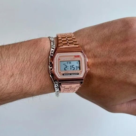 Accessories | Y2k 200s Vintage Retro Style Rose Gold Stainless Steel ...